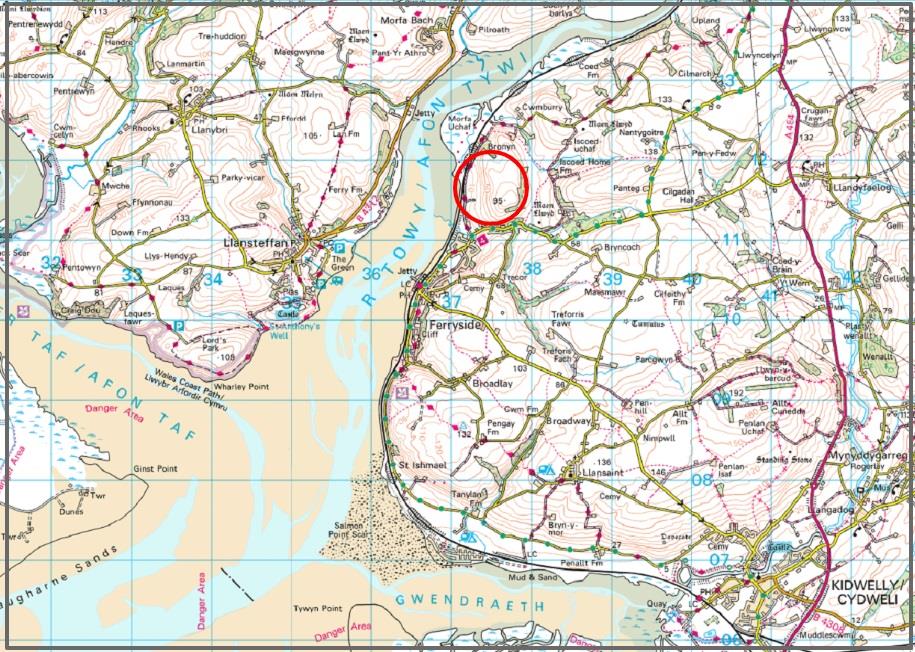 Land - Grazing : Overlooking the Towy Estuary, Ferryside